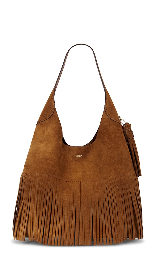 Coach Fringe Brooklyn 39 Shoulder Bag - Warm Brown | Editorialist